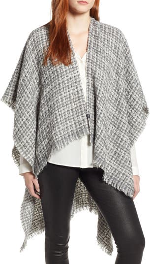 Echo Metallic Tweed Ruana | Nordstromrack