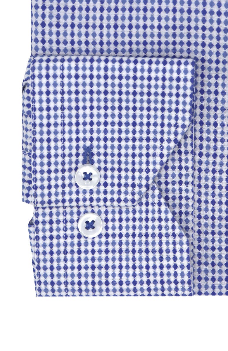 Lorenzo Uomo Diamond Pattern Trim Fit Dress Shirt | Nordstromrack