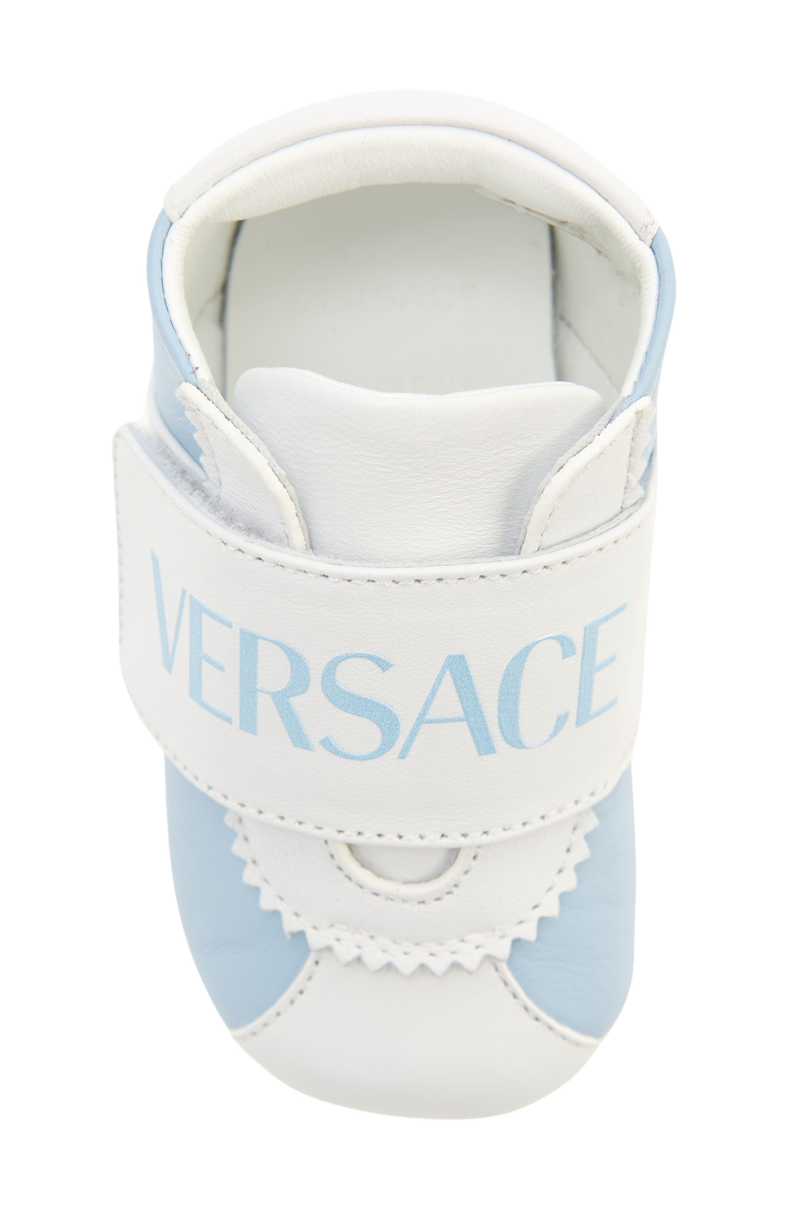 Versace Logo Embroidered Crib Shoe | Nordstromrack