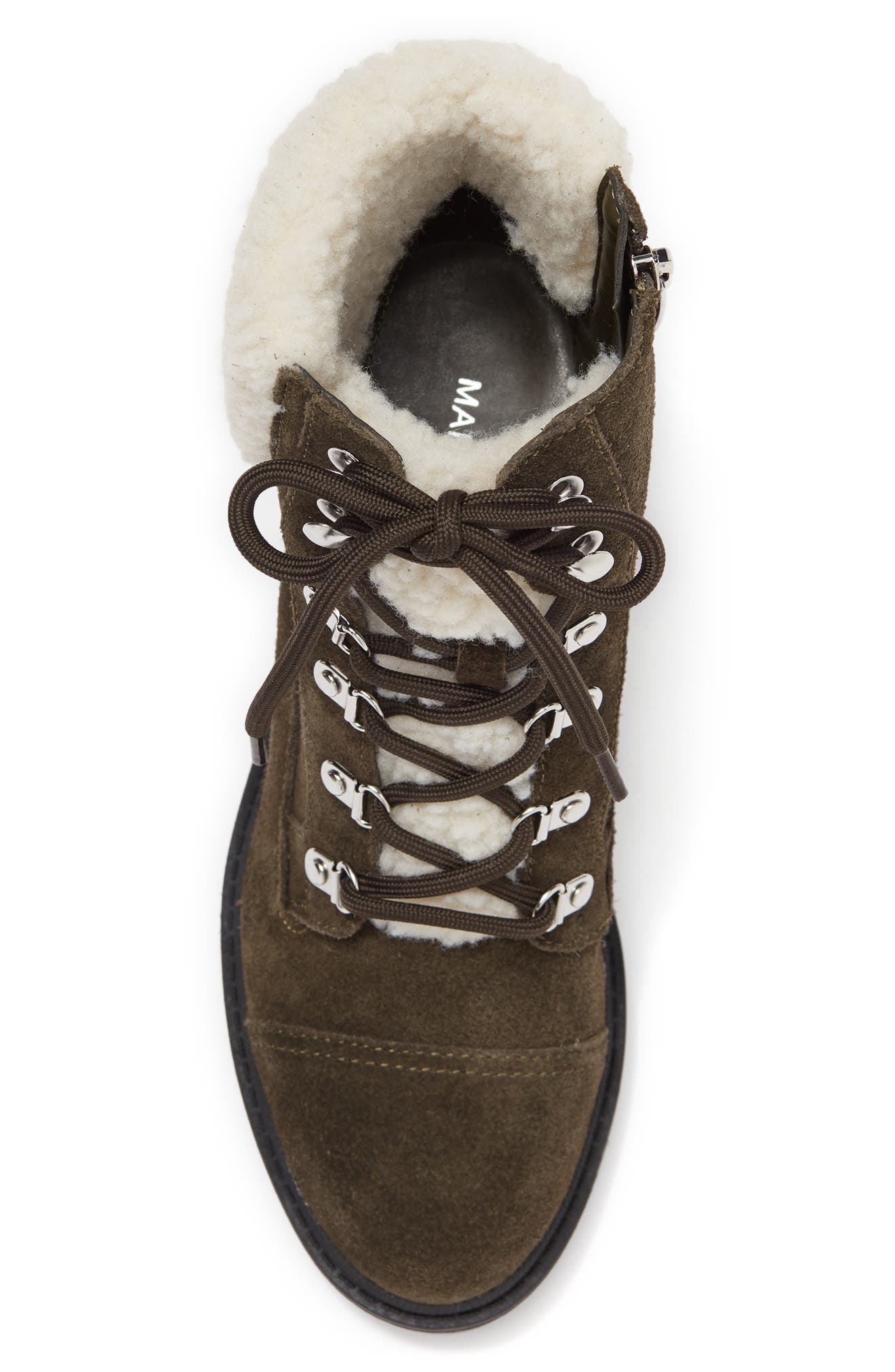 Faux Shearling Combat Bootie (Women) | Nordstromrack