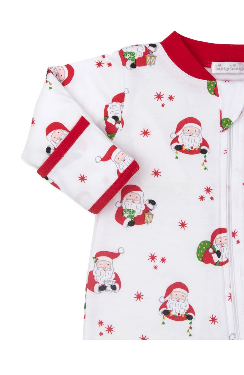 Kissy Kissy Santa Zip Front Footie | Nordstromrack