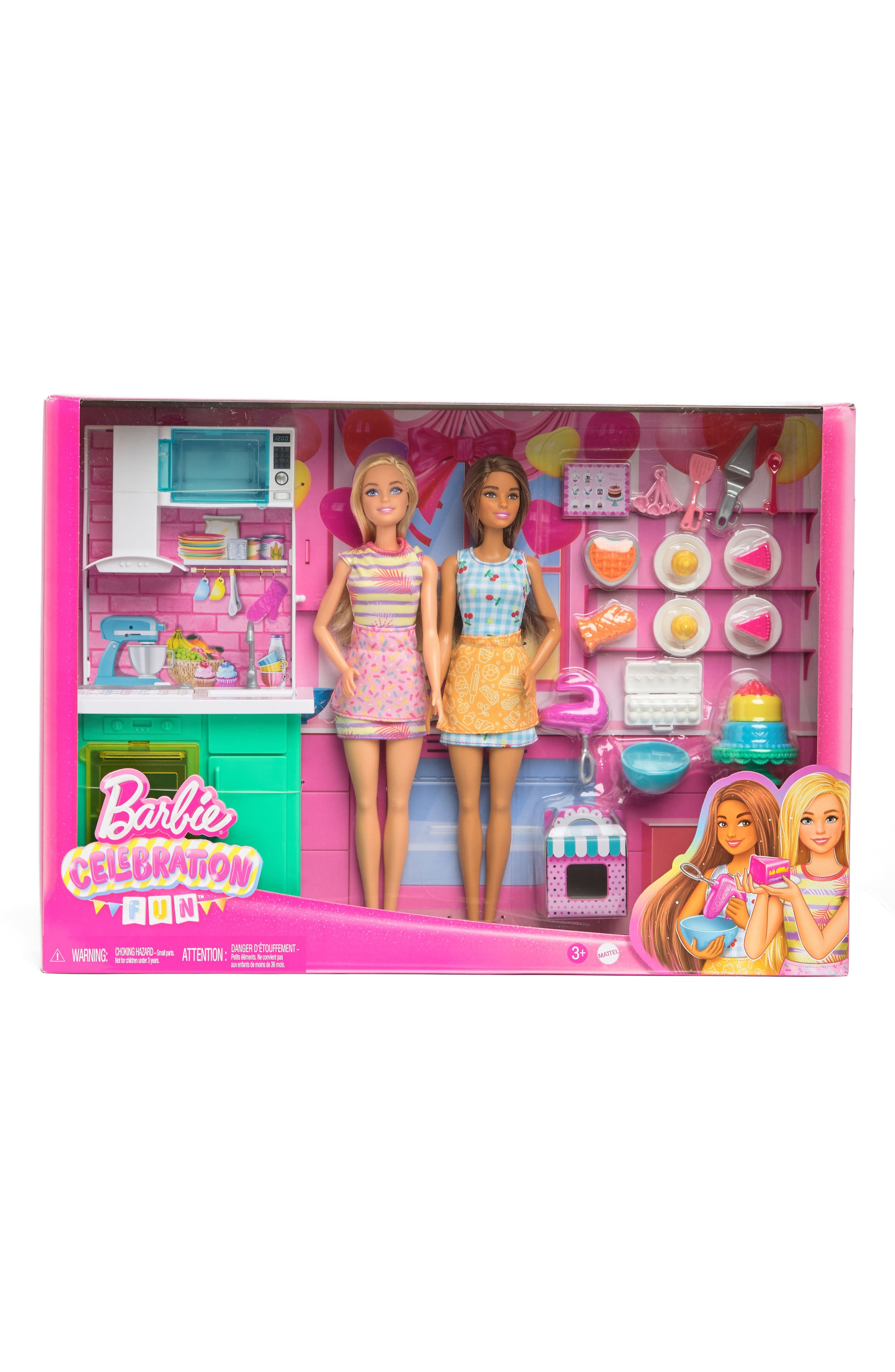 Mattel Barbie Celebration Fun Friends Baking Party Birthday Capsule ...