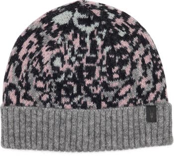 AllSaints Leopard Print Beanie | Nordstromrack