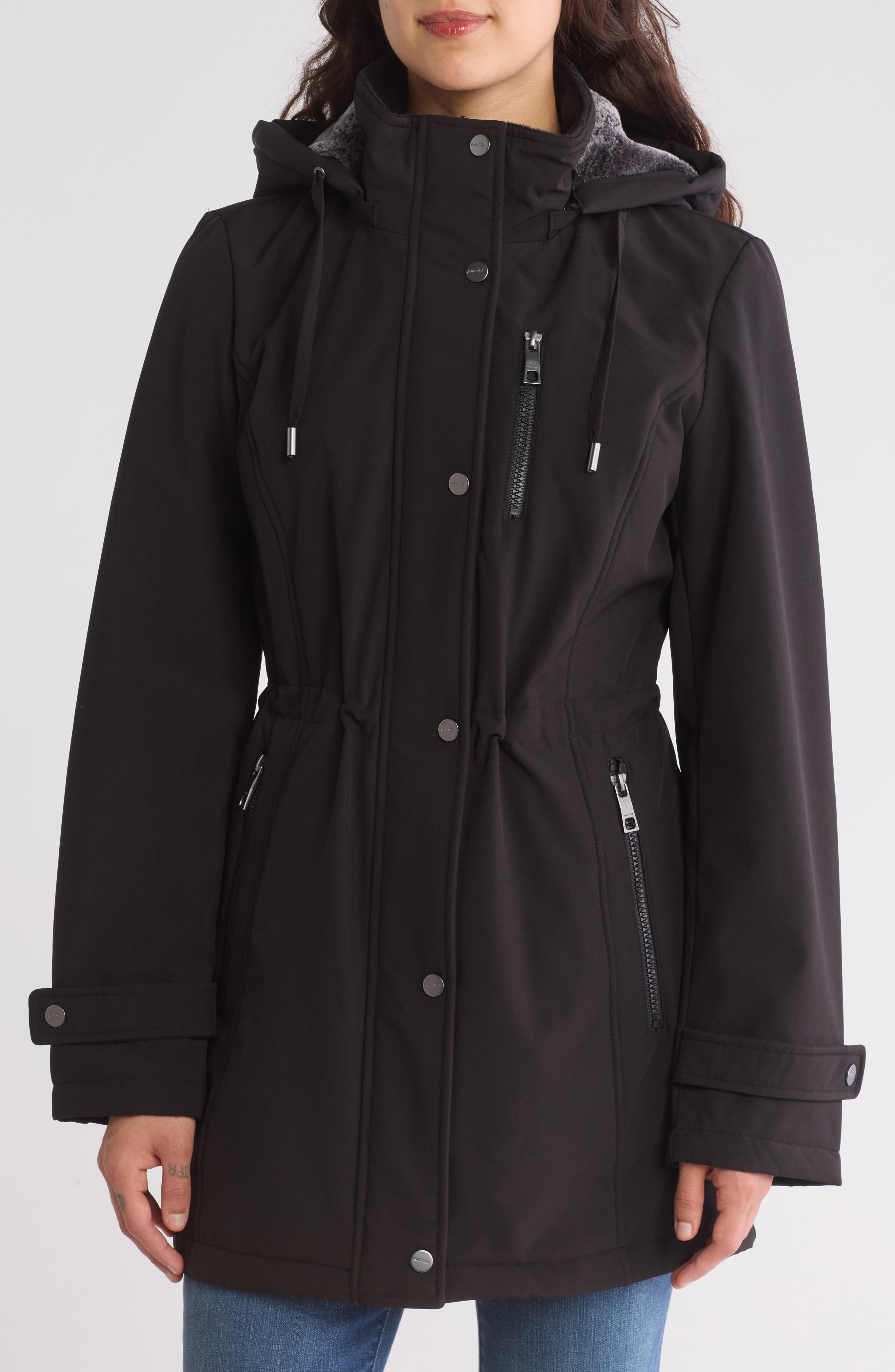 Softshell Faux Fur Lined Hooded Jacket (Women) | Nordstromrack