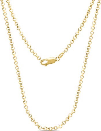 DEVATA 18K Yellow Gold Plated Long Chain Necklace | Nordstromrack