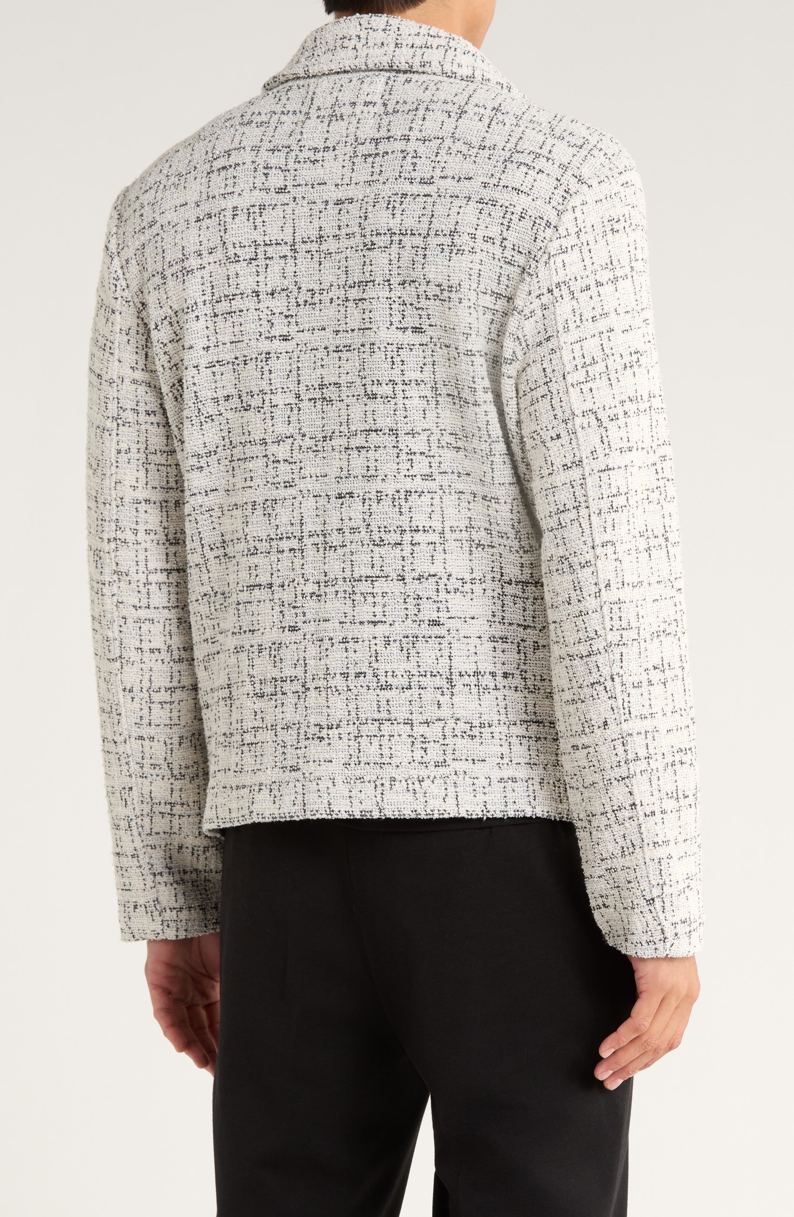 DENIM AND FLOWER Textured Knit Zip Jacket | Nordstromrack