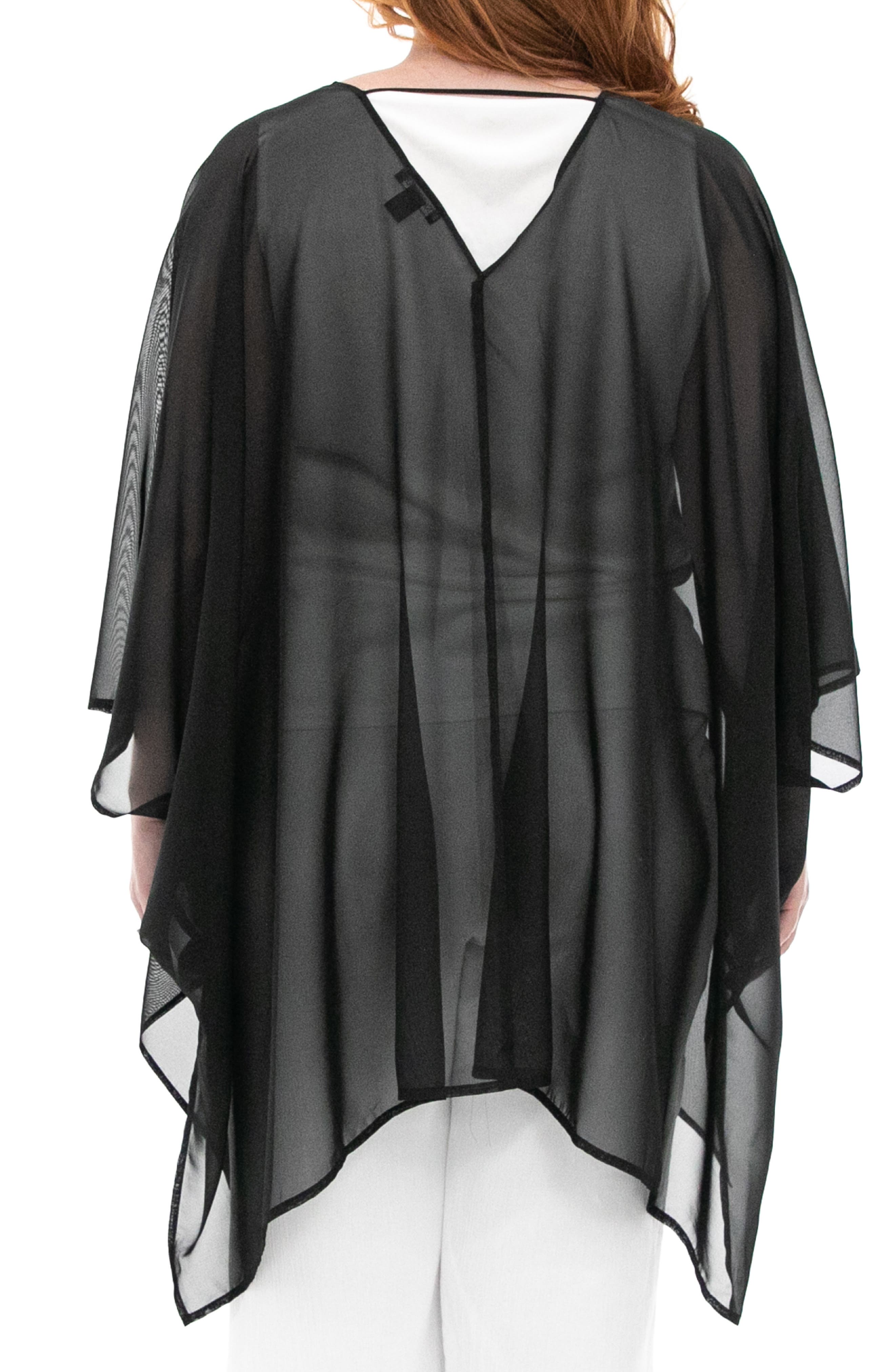 Nina Leonard Semi Sheer Open Front Topper | Nordstromrack