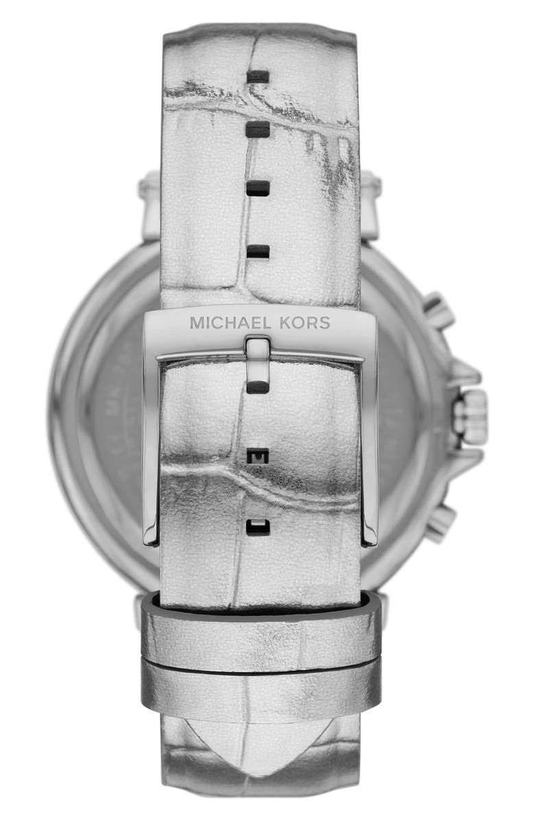 MICHAEL Michael Kors Maren Leather Strap Chronograph Watch, 40mm ...