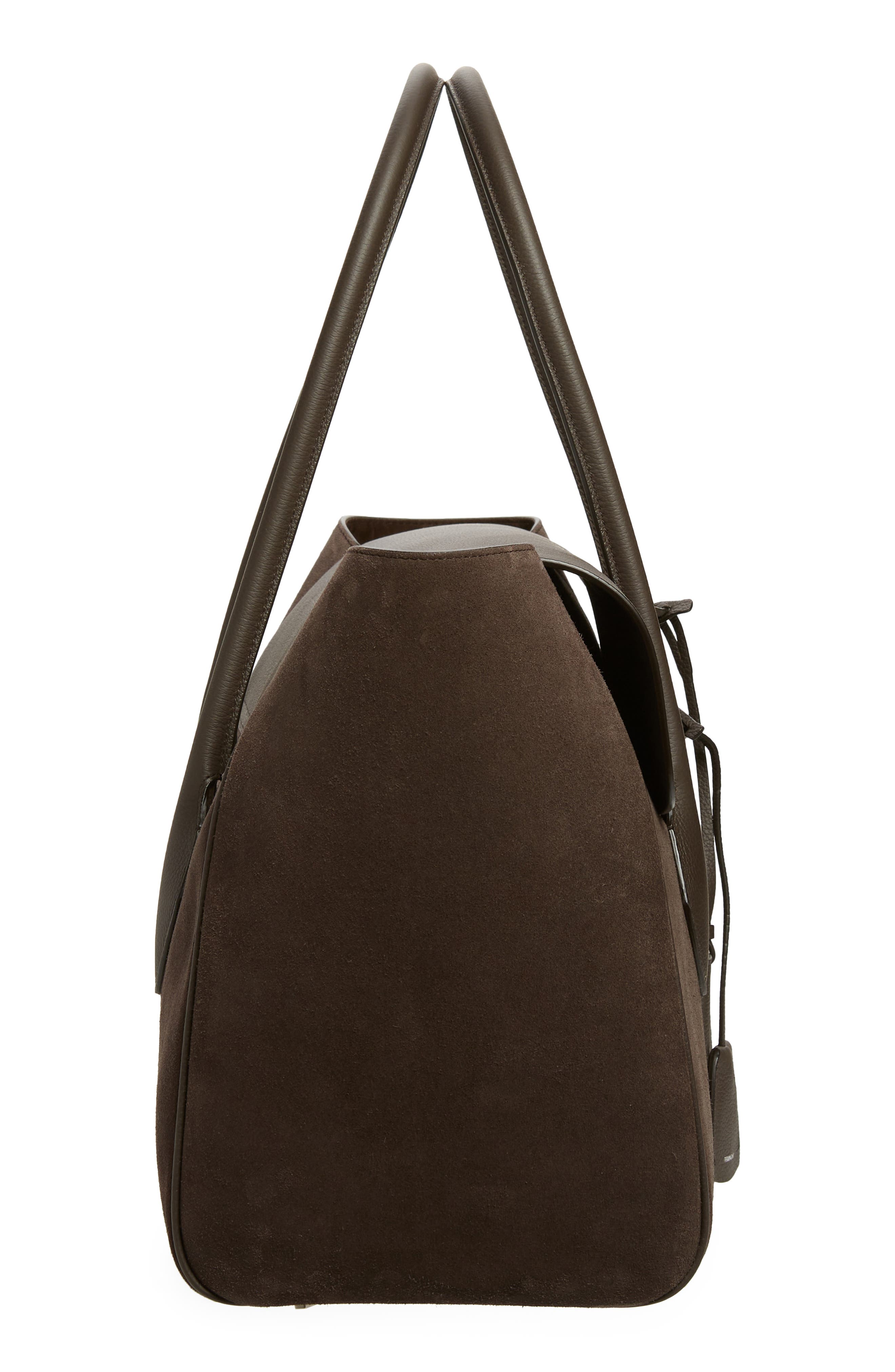 FERRAGAMO Large Leather & Suede Flap Tote | Nordstromrack