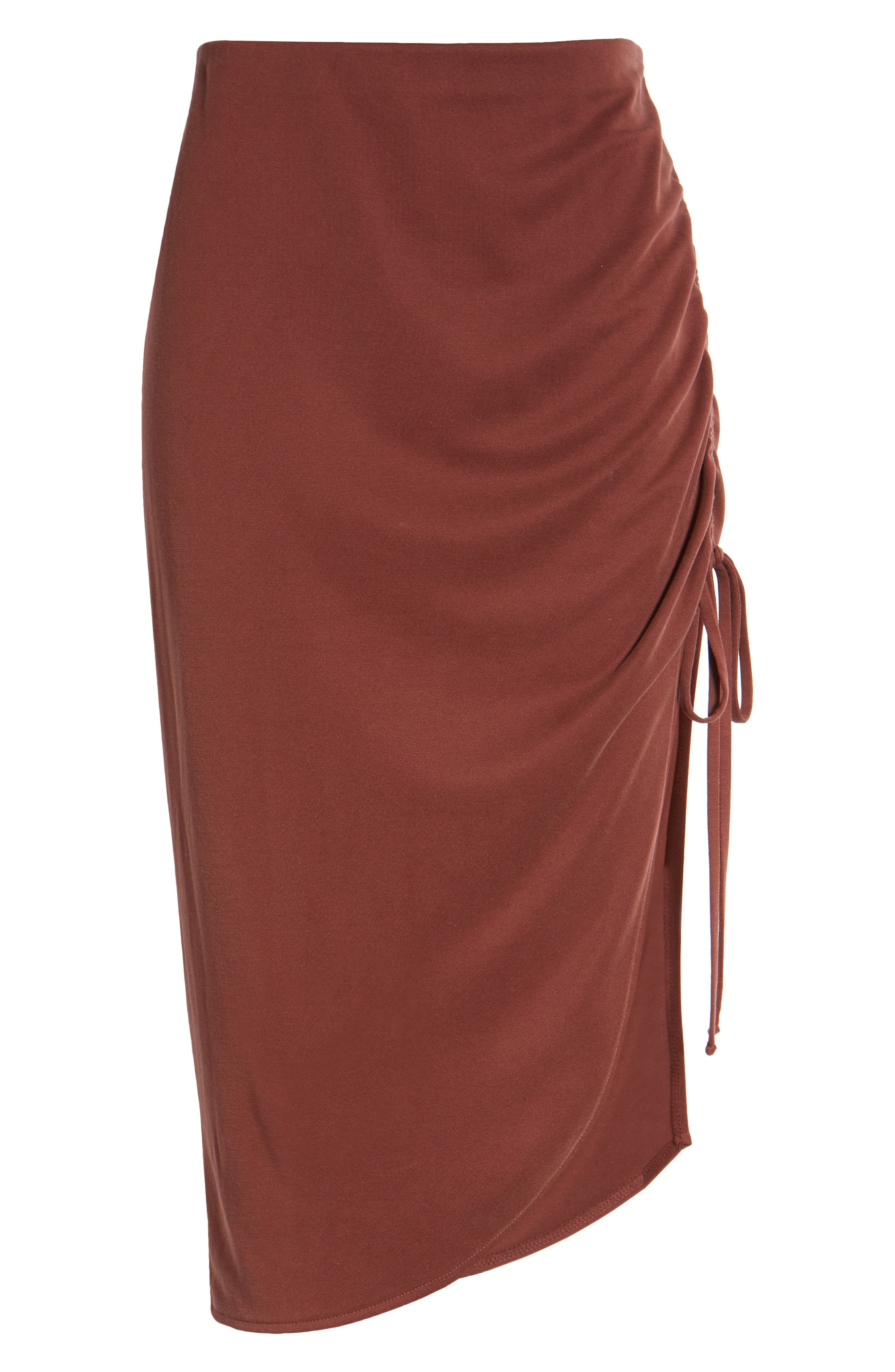 Open Edit Side Ruched Skirt | Nordstrom