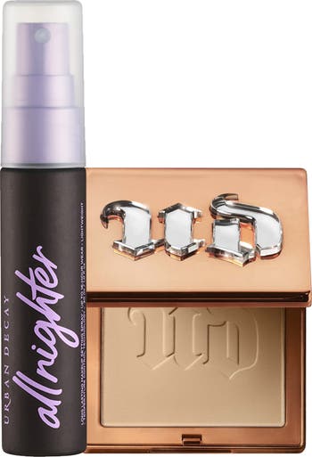 Urban Decay Stay Naked Powder & All Nighter Setting Spray Travel Duo ...