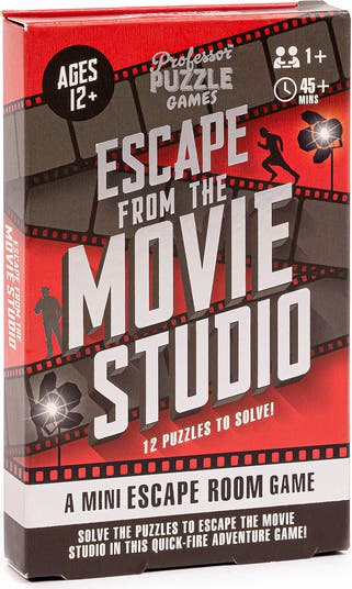 Professor Puzzle Escape From The Movie Studio, 12 Puzzles | Nordstrom