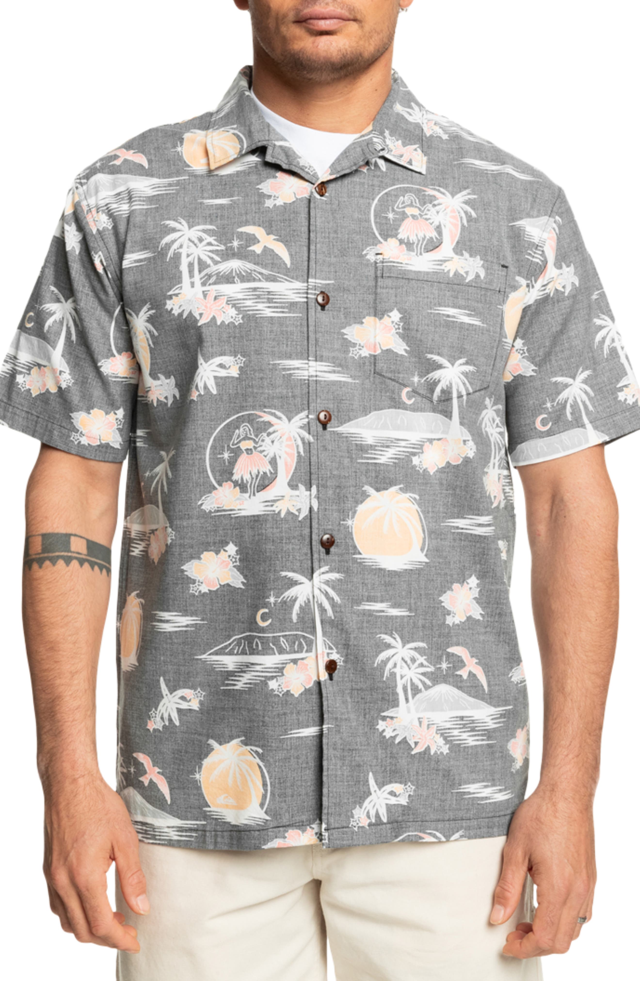 Quiksilver DNA Destination Isla Short Sleeve Shirt | Nordstromrack