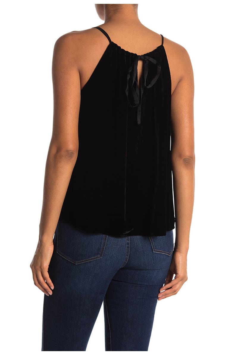 Velvet by Graham & Spencer Halter Neck Velvet Tank Top | Nordstromrack