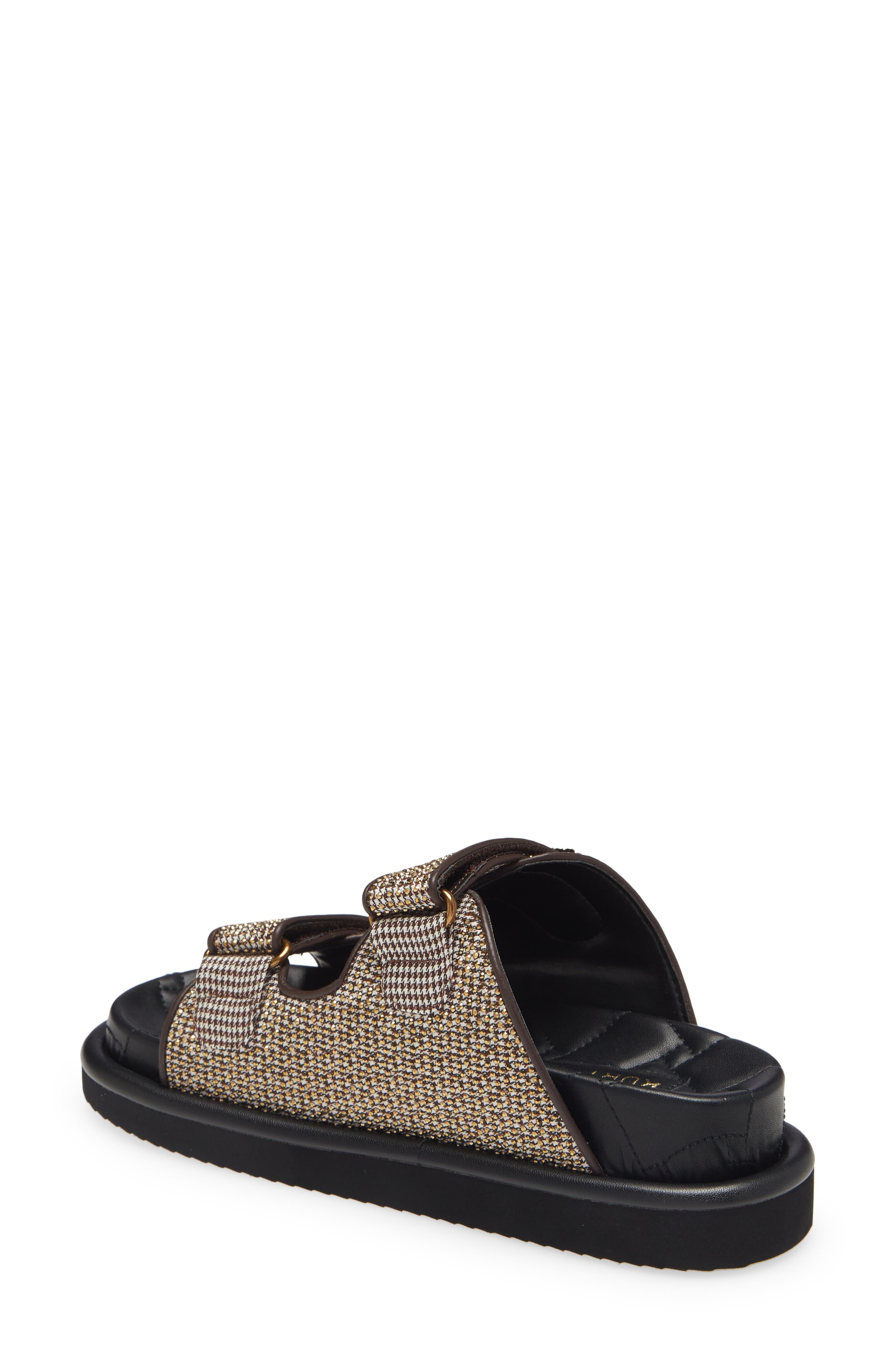 Kurt Geiger London Kurt Geiger Orson Studded Houndstooth Slide Sandal ...