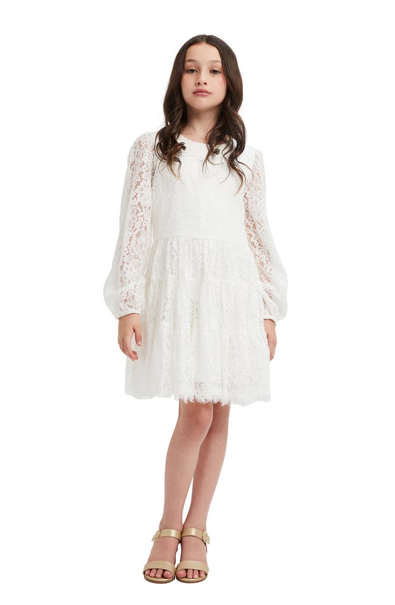 Bardot Junior Kids' Sienna Tiered Lace Dress | Nordstromrack