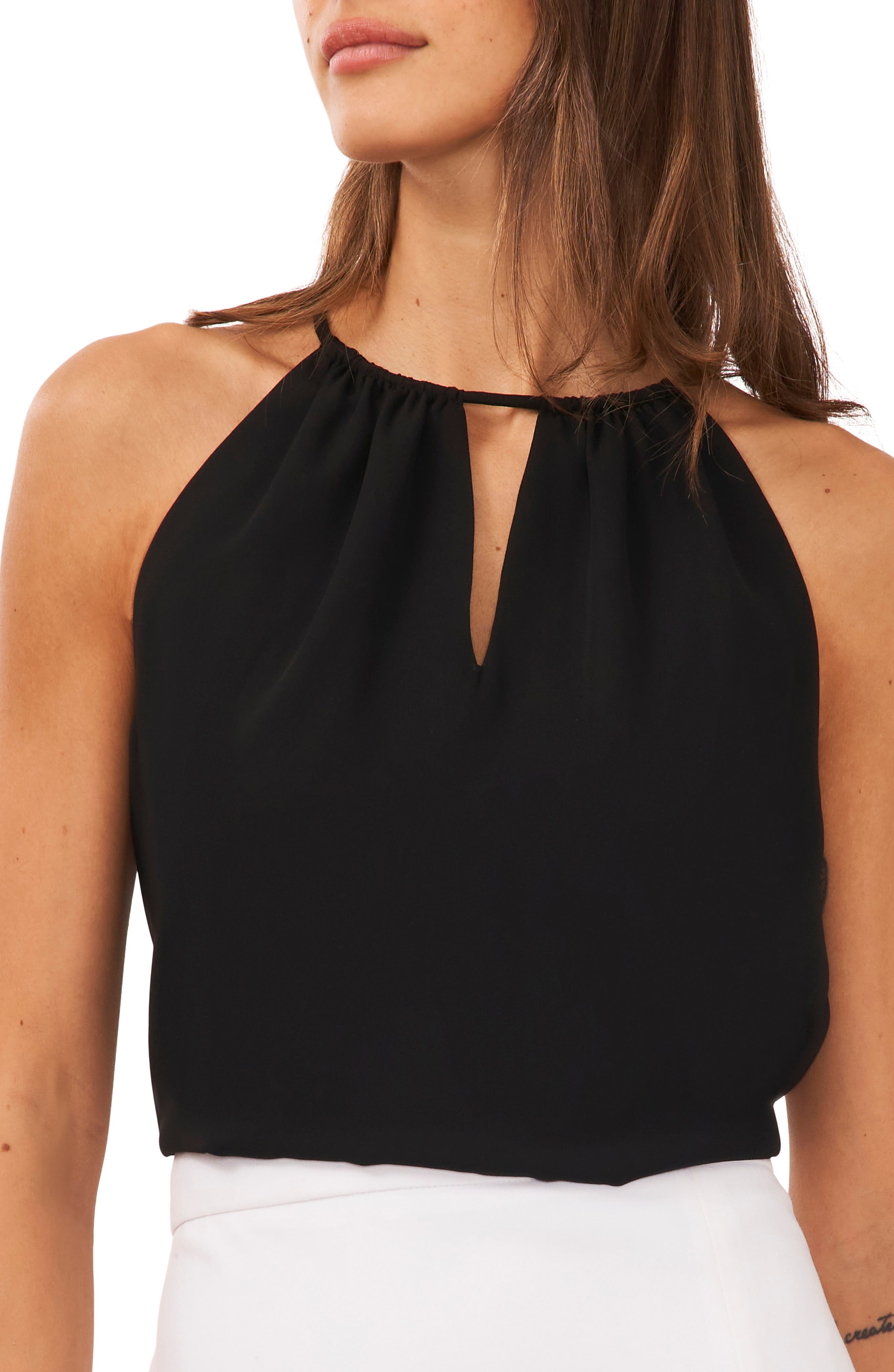 Halogen® Keyhole Sleeveless Top | Nordstromrack