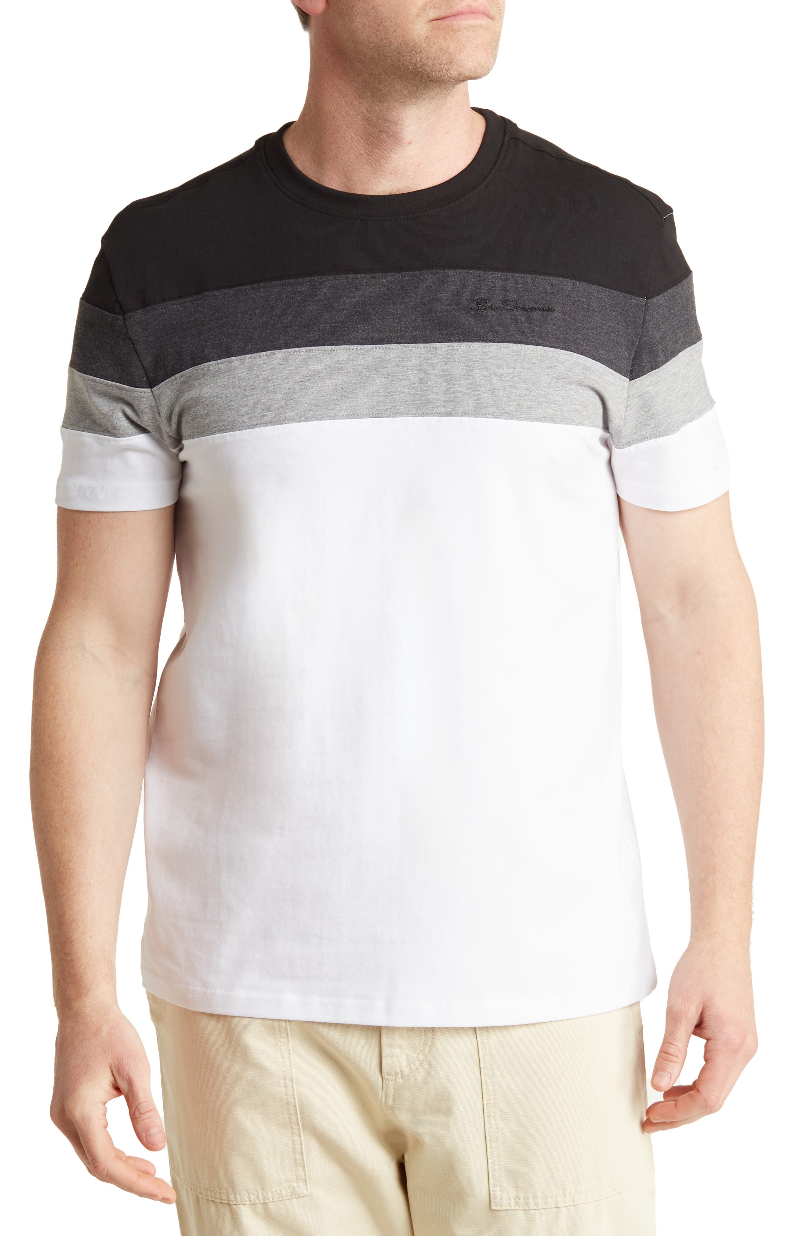 Ben Sherman Colorblock Logo Embroidered T-Shirt | Nordstromrack