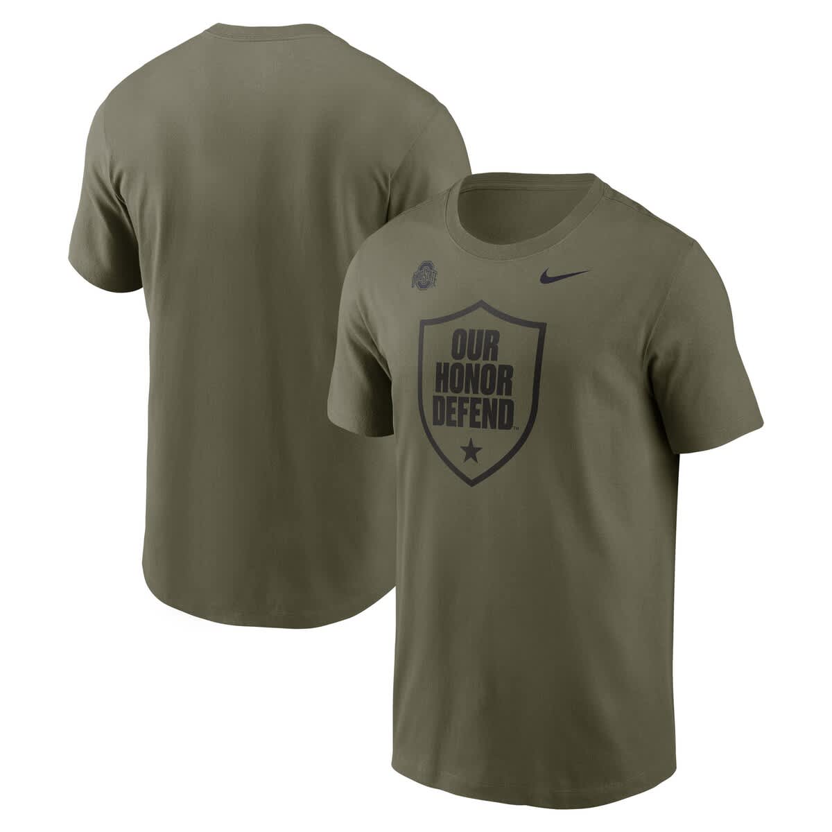 Nike Men's Nike Olive Ohio State Buckeyes Primetime Logo Performance T ...