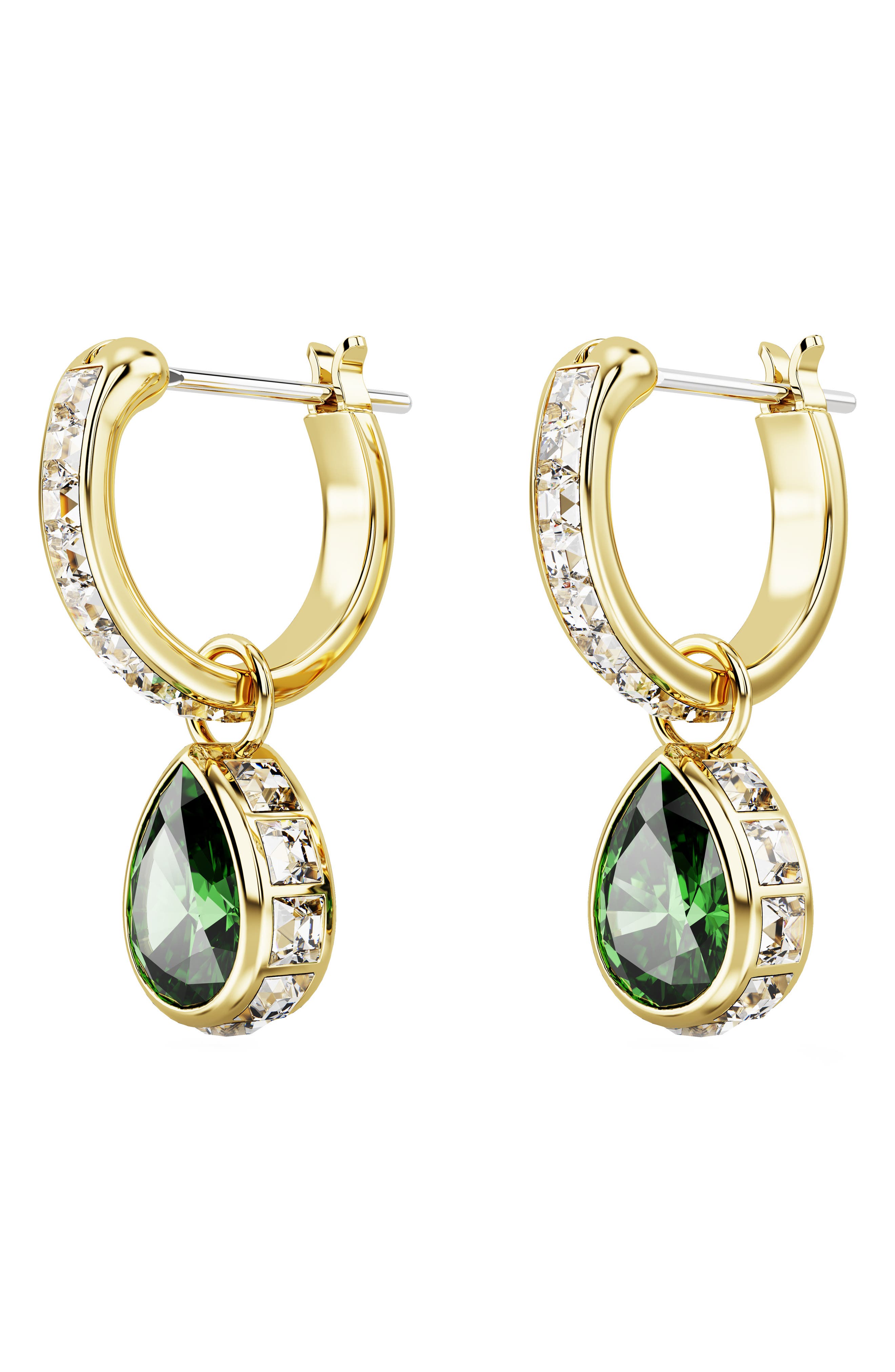 Swarovski Chroma Crystal Hoop Drop Earrings | Nordstrom