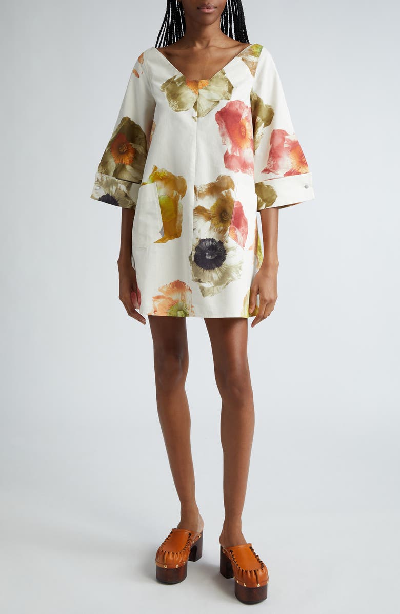 Stine Goya Mandy Floral Organic Cotton Shift Dress | Nordstromrack