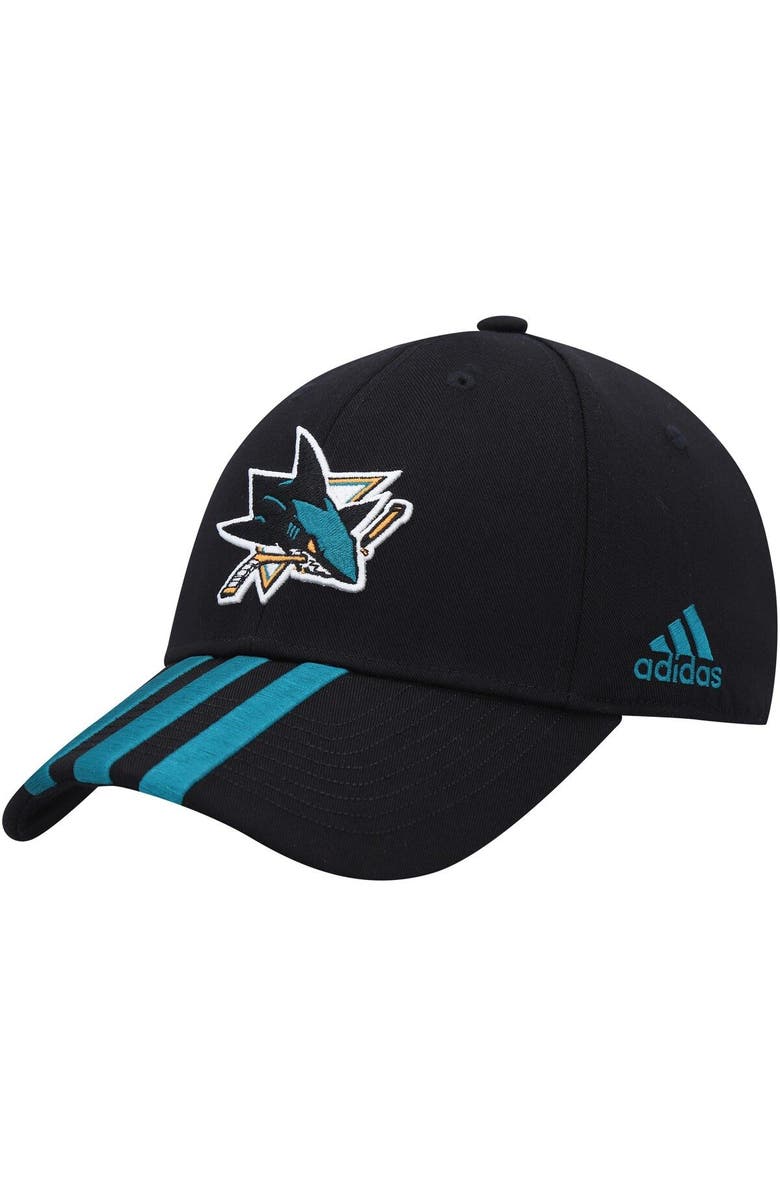 adidas Men's adidas Black San Jose Sharks Locker Room Three Stripe ...