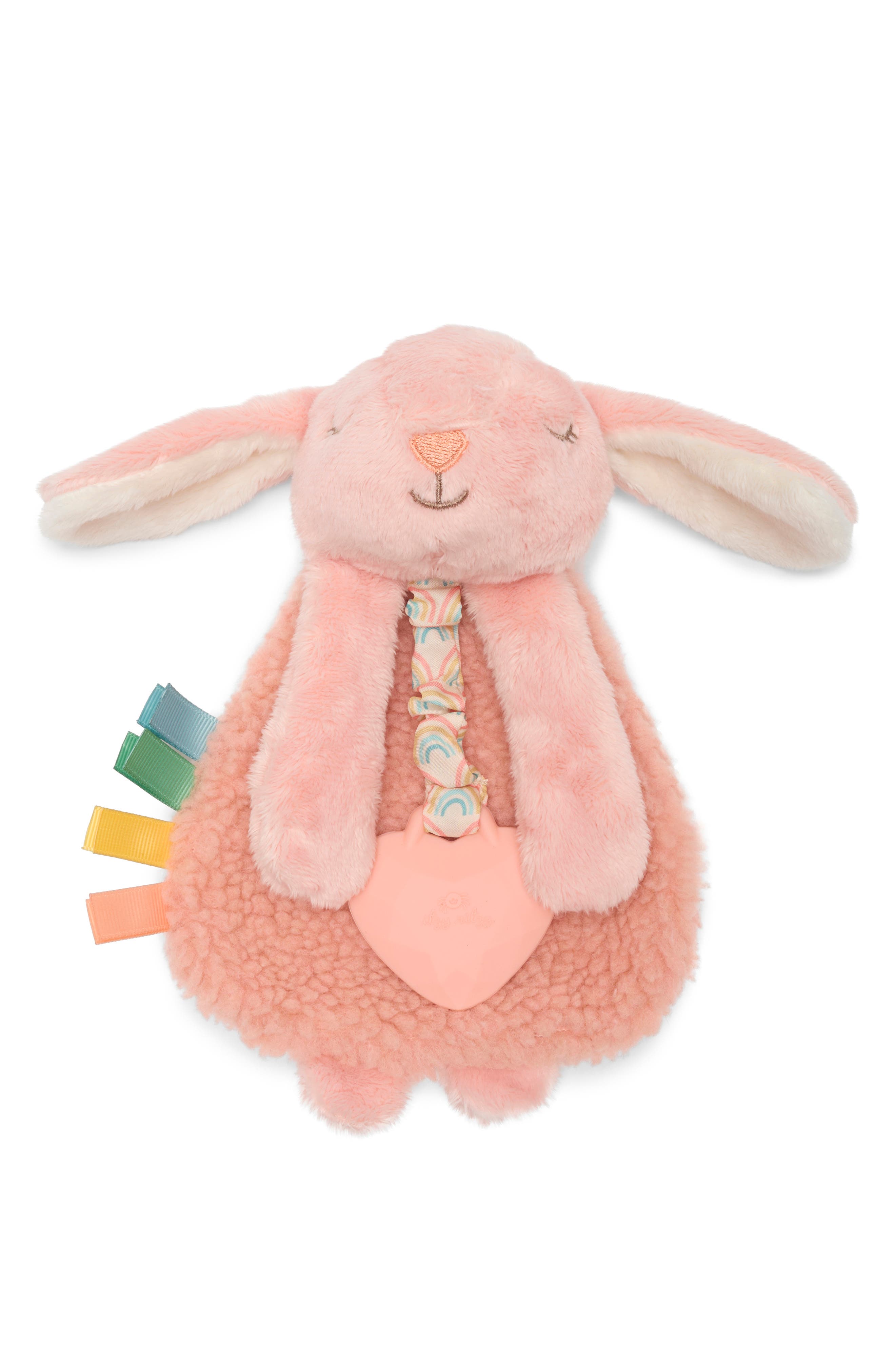 Itzy Ritzy Pink Bunny Lovey & Teether | Nordstromrack