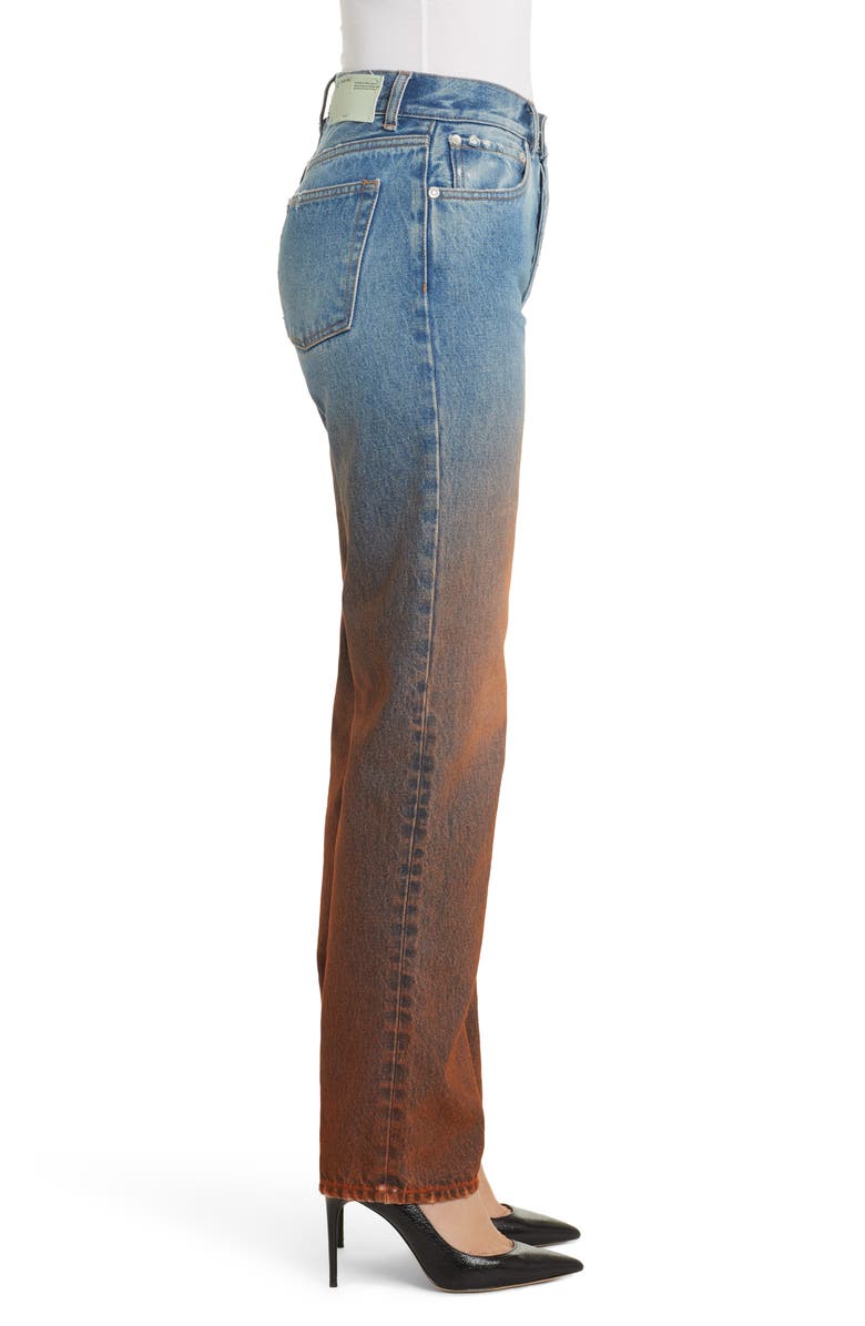 Off-White Degrade Baggy Straight Leg Jeans | Nordstrom