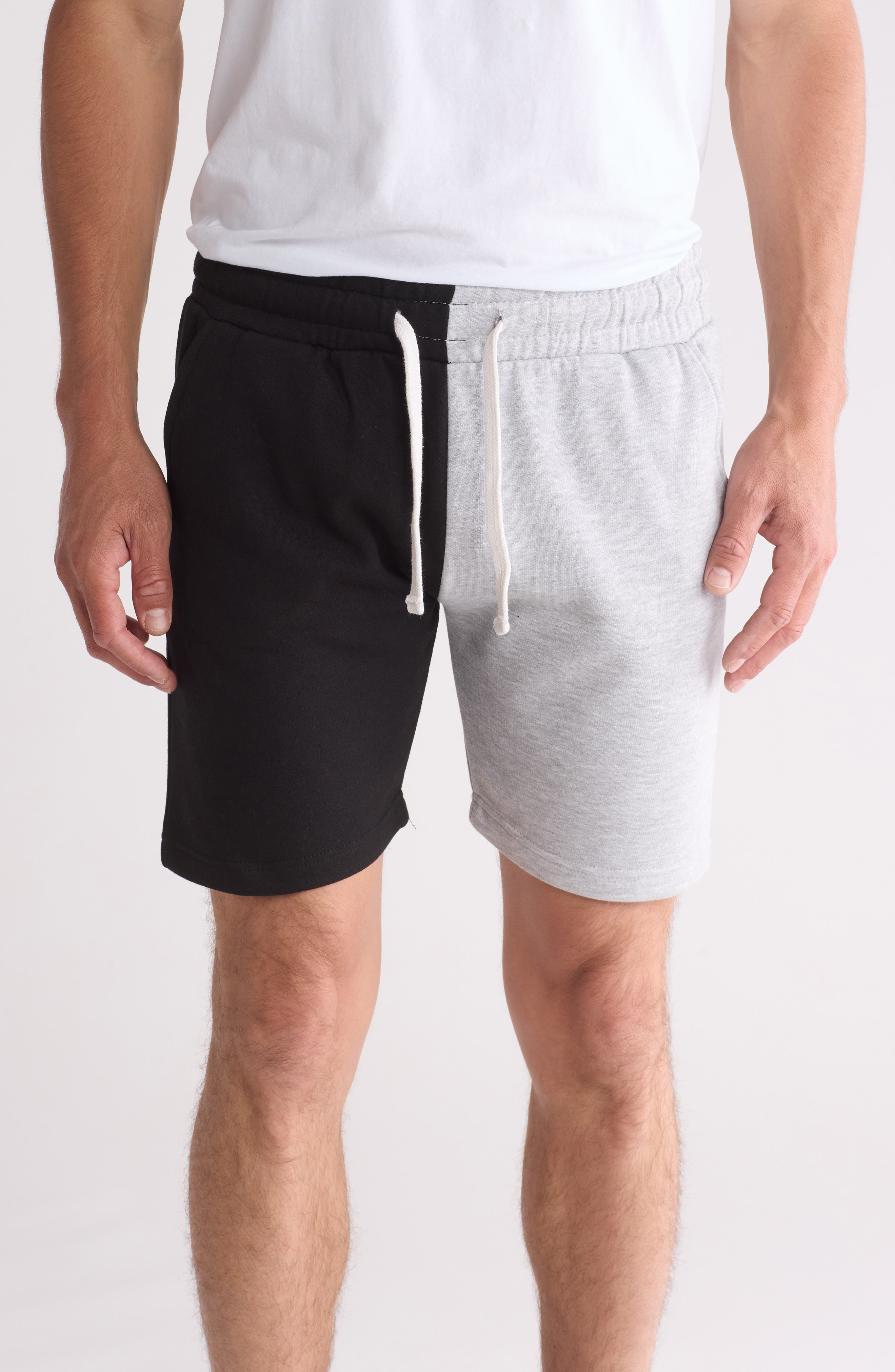 FLEECE FACTORY Split Cotton Blend Shorts | Nordstromrack