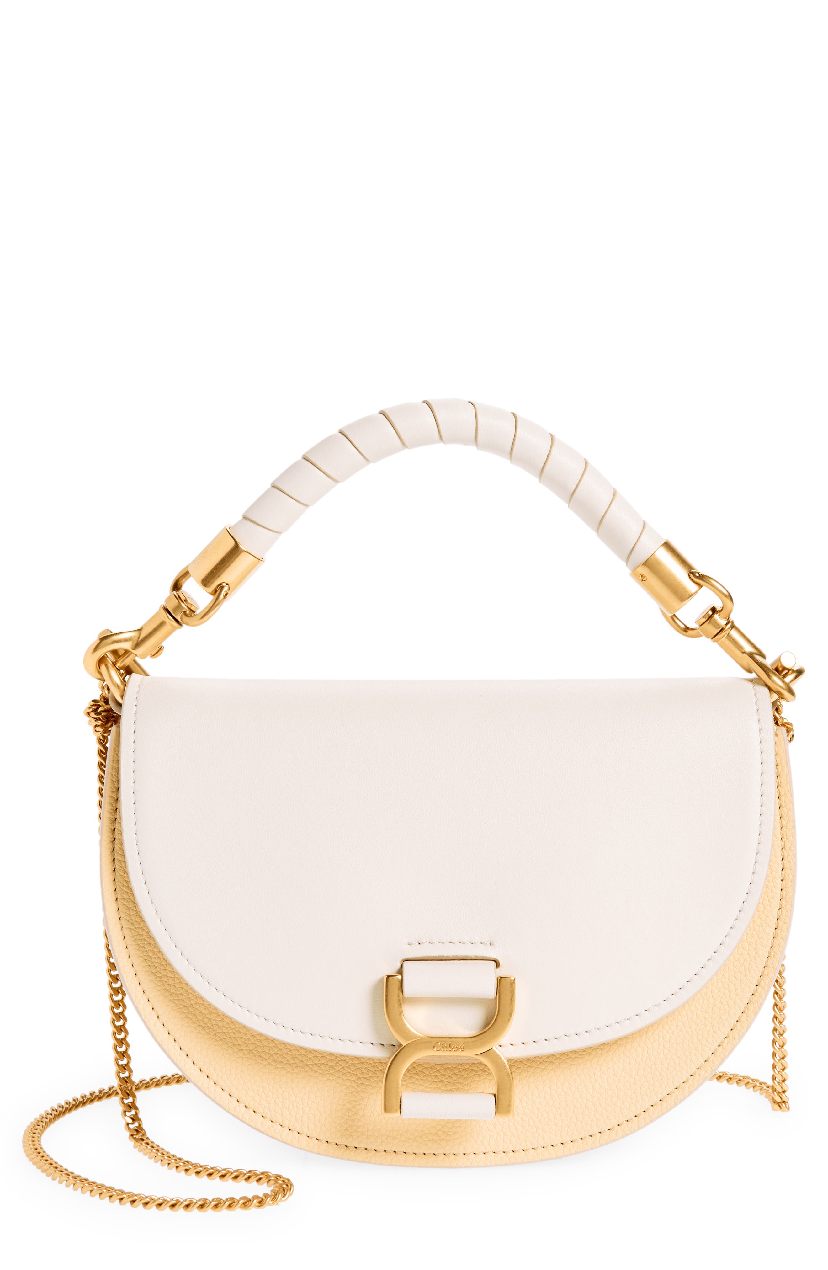 Chloé Small Marcie Colorblock Leather Top Handle Bag | Nordstromrack