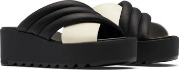 SOREL Cameron Puff Flatform Slide Sandal (Women) | Nordstrom