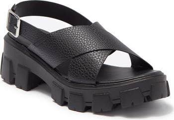 French Connection Rowan Lug Sole Crossband Sandal (Women) | Nordstromrack