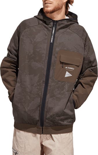 adidas Terrex Camo Colorblock Hooded Fleece Jacket | Nordstrom