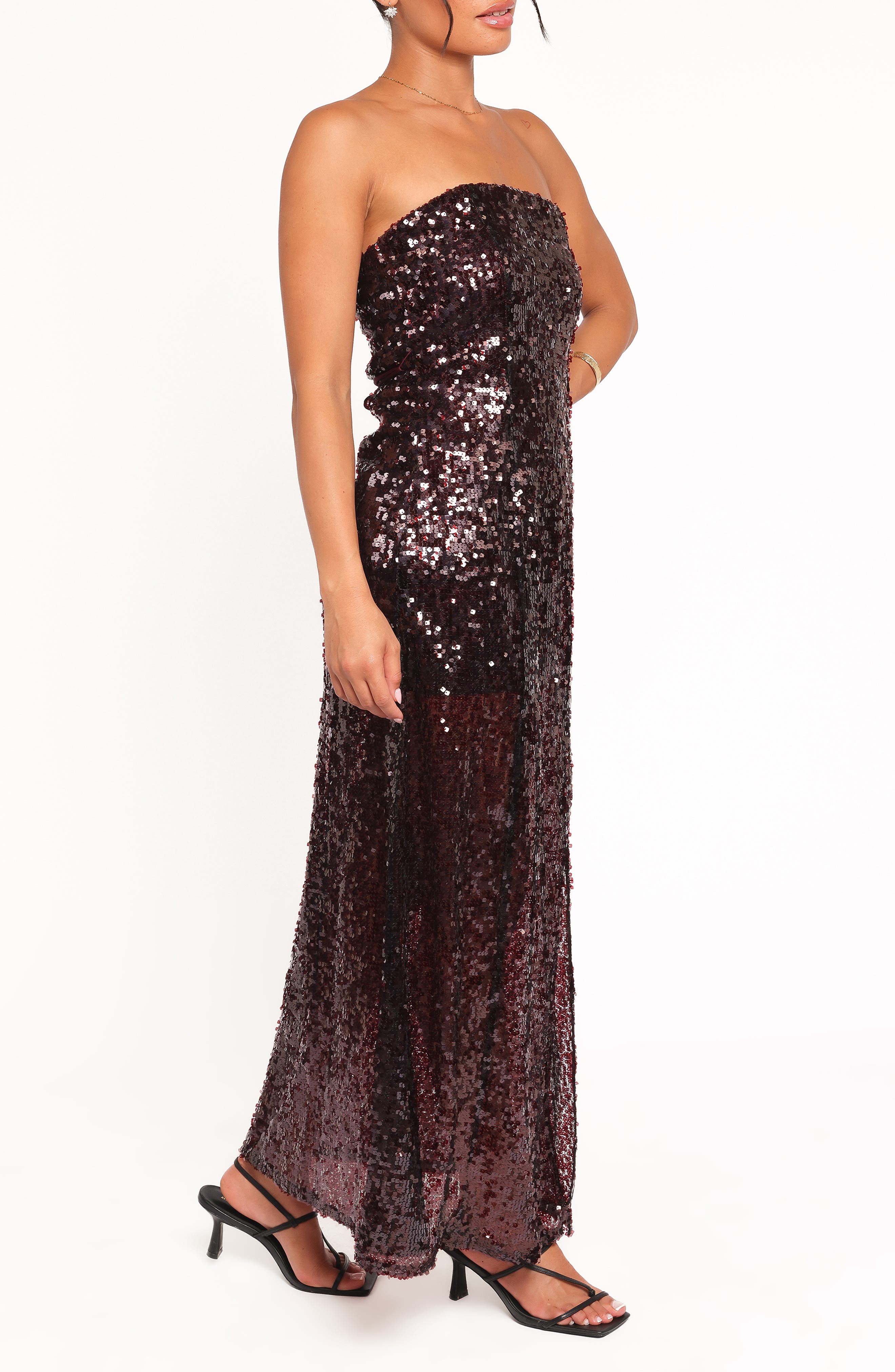 Petal & Pup Liliane Sequin Strapless Maxi Dress | Nordstromrack