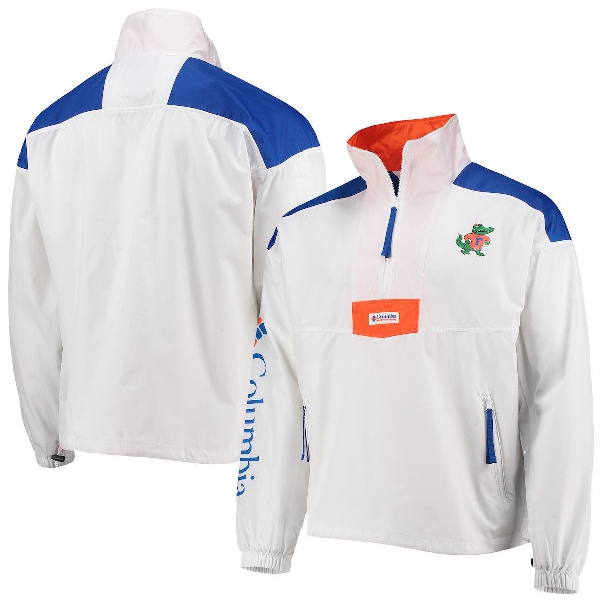 Columbia Men's Columbia White Florida Gators Santa Ana Anorak Quarter ...