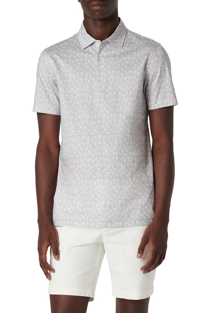 Bugatchi Victor OoohCotton® Palm Print Polo | Nordstromrack