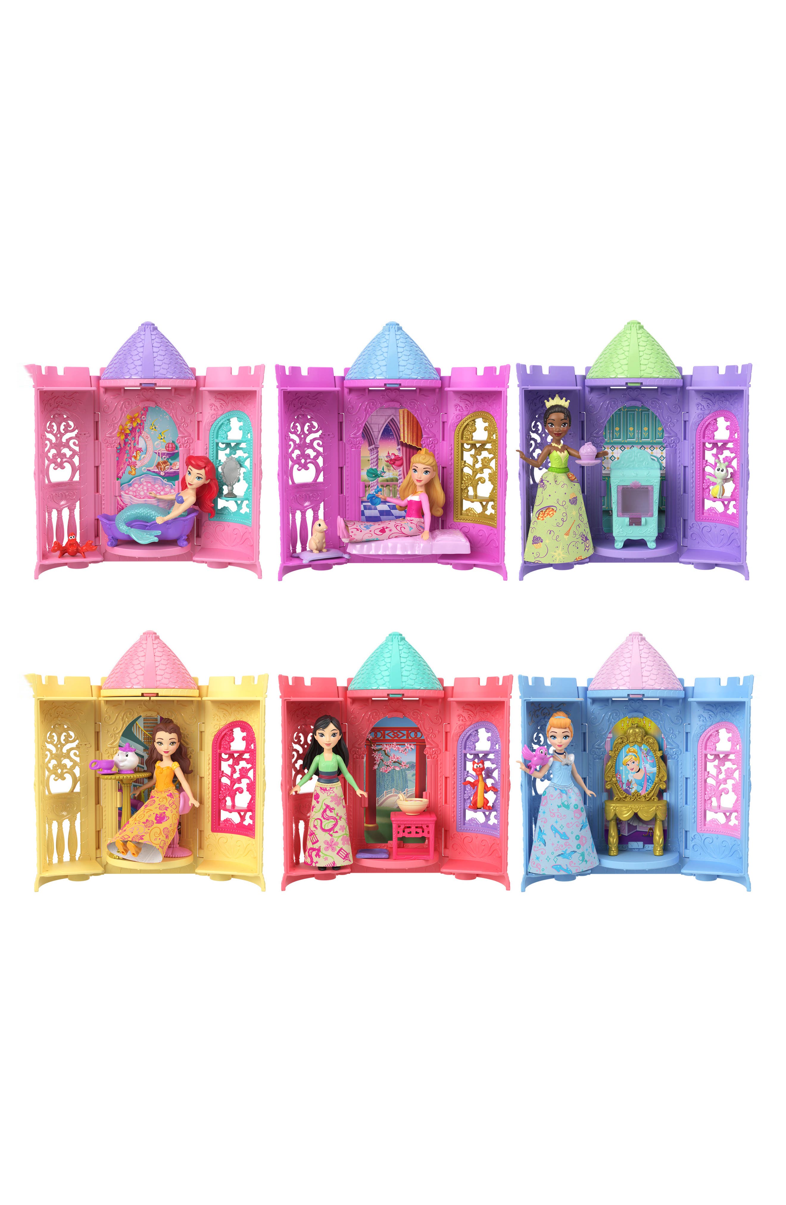Disney Princess Tower Mystery Small Doll & Stacking Playset with 5 ...