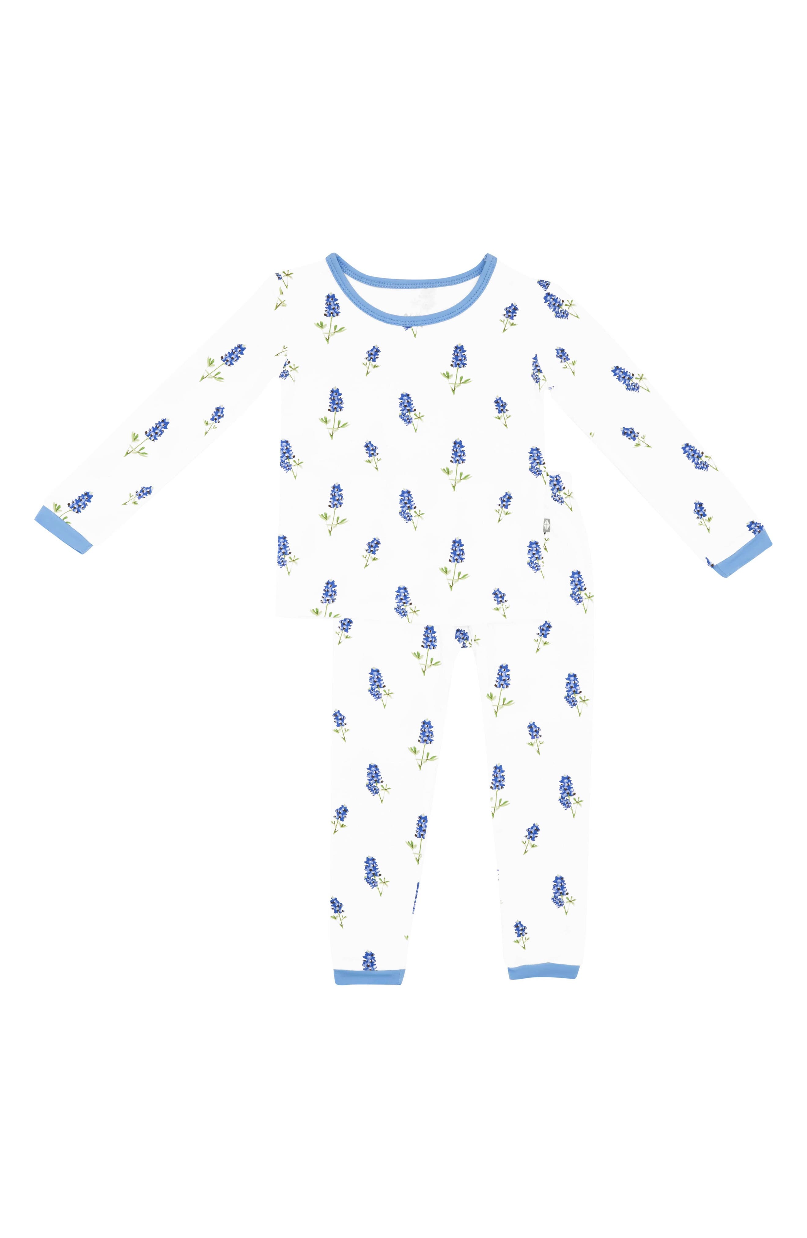 Kyte BABY Periwinkle Blue Bonnet 2-Piece Pajamas | Nordstromrack