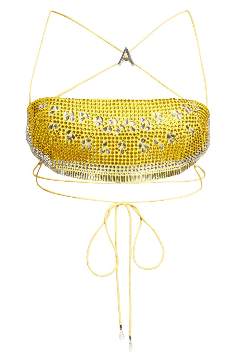 Area Crystal Watermelon Wool Bandeau Top | Nordstrom