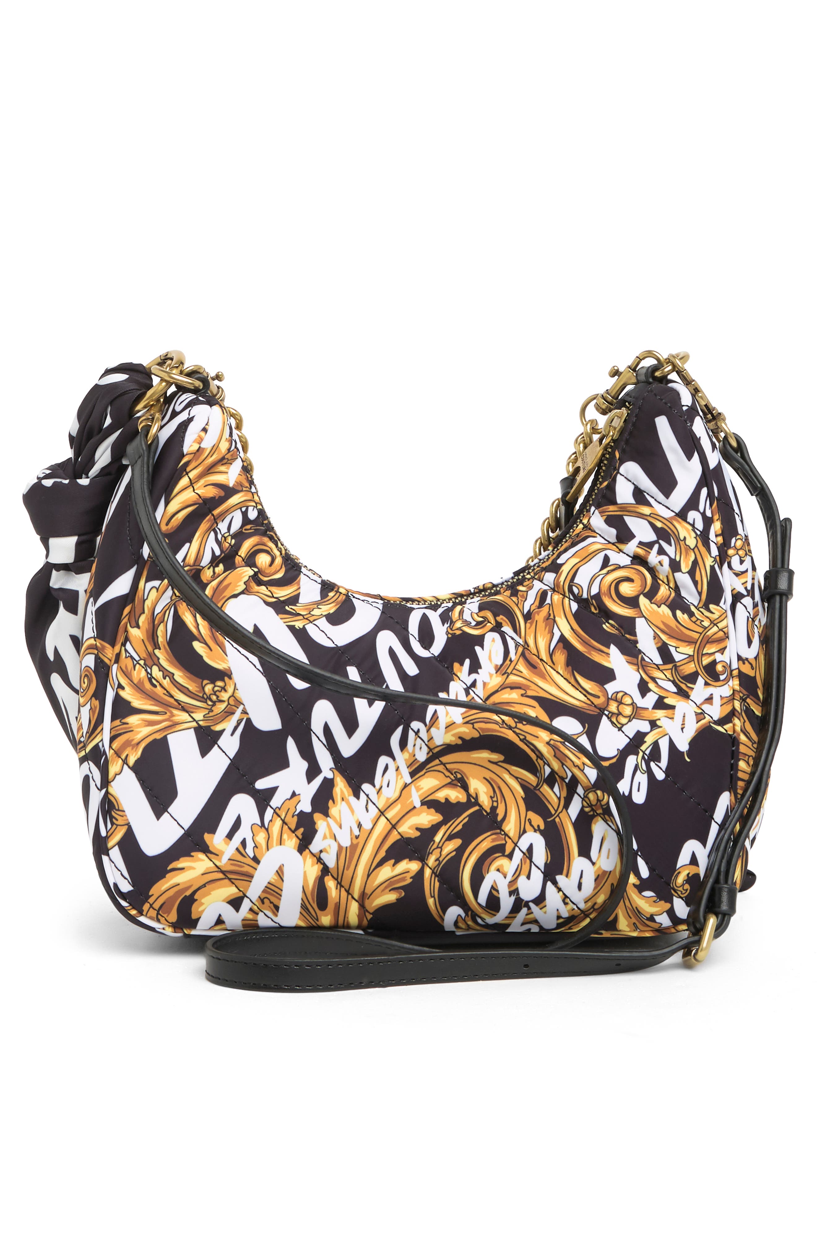 Versace Jeans Logo Print Quilted Shoulder Bag | Nordstromrack