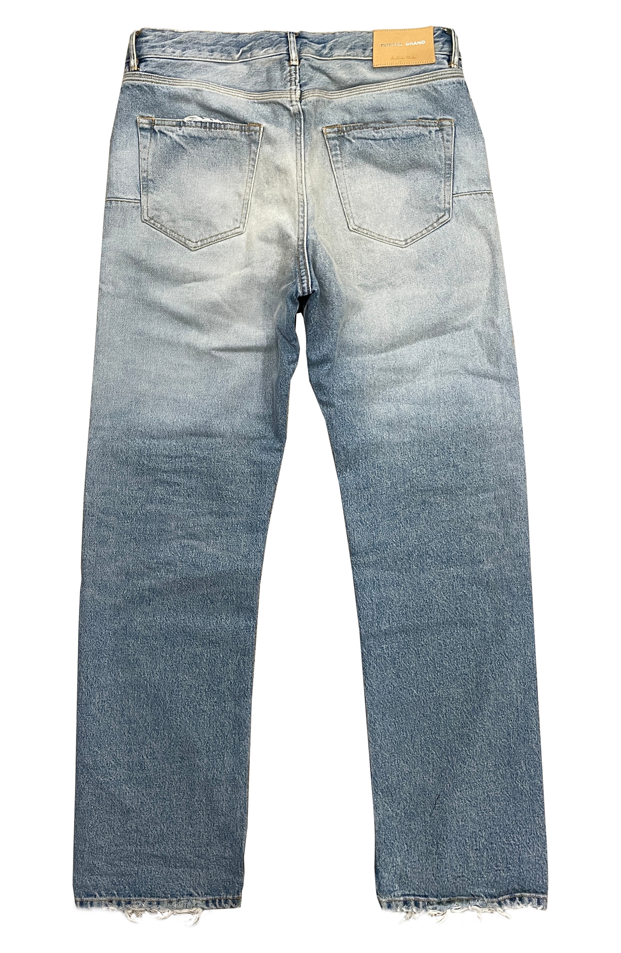 PURPLE BRAND Black Label Distressed Straight Leg Jeans | Nordstromrack