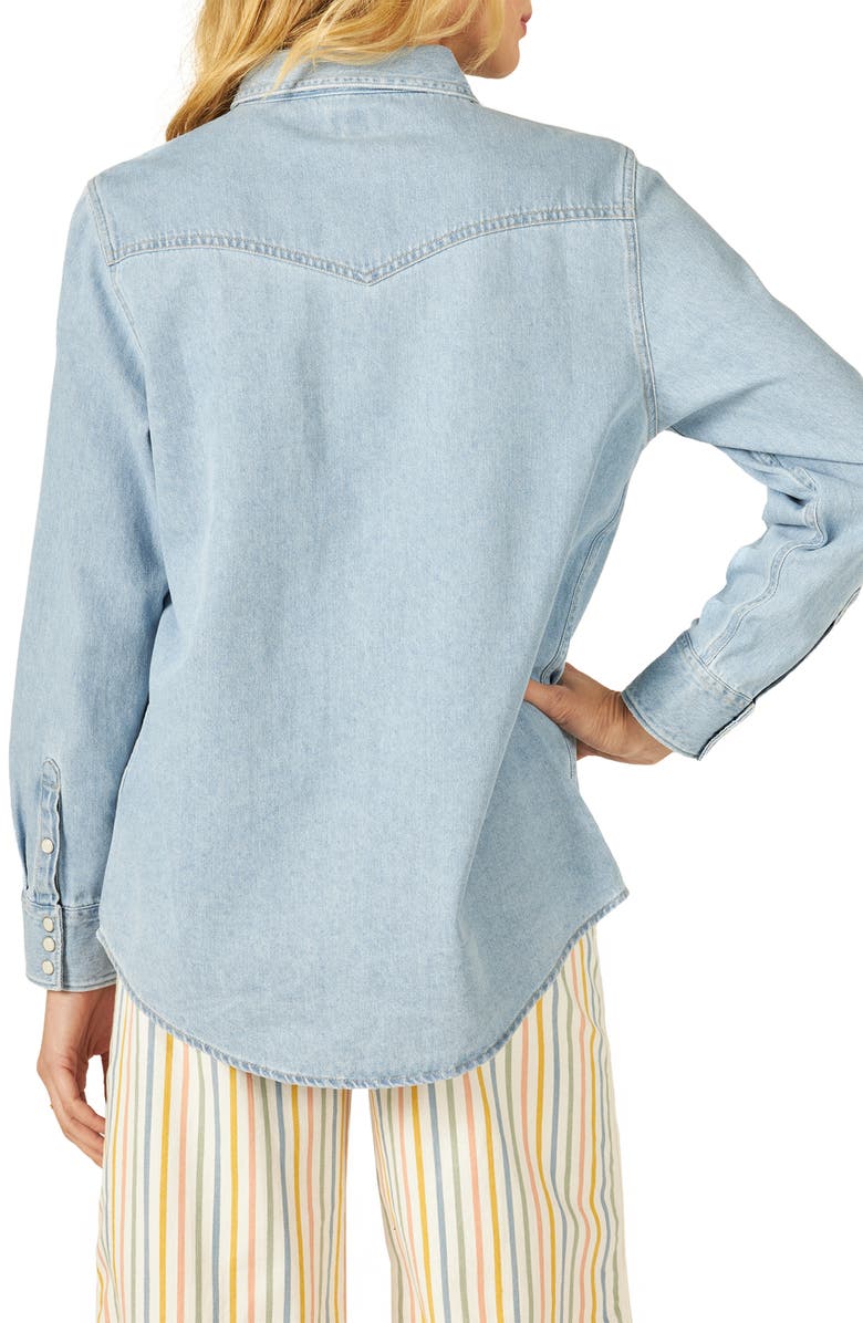 Wrangler Heritage Denim Snap Shirt | Nordstromrack