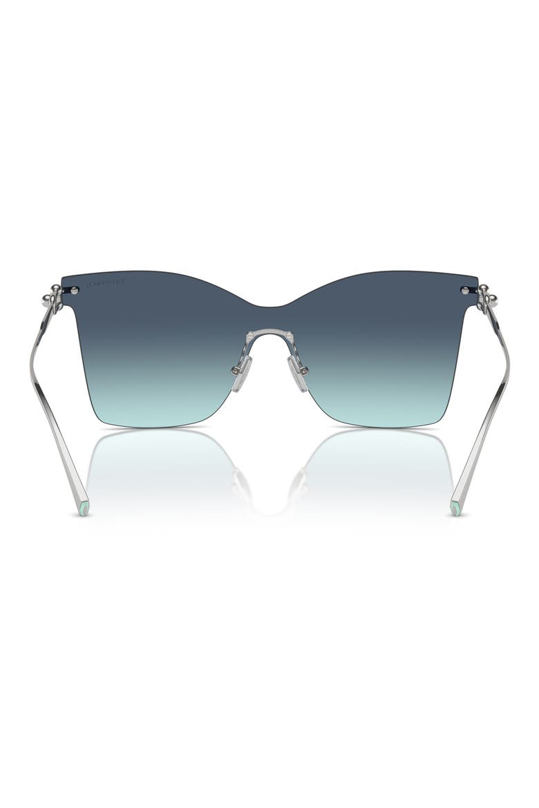 143mm Gradient Rimless Butterfly Shield Sunglasses (Women) | Nordstrom