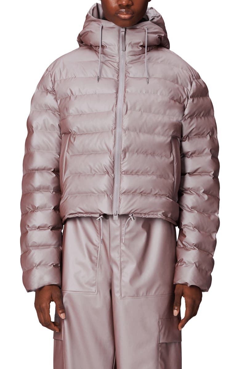 Rains Lohja Waterproof Hooded Short Puffer Jacket | Nordstromrack