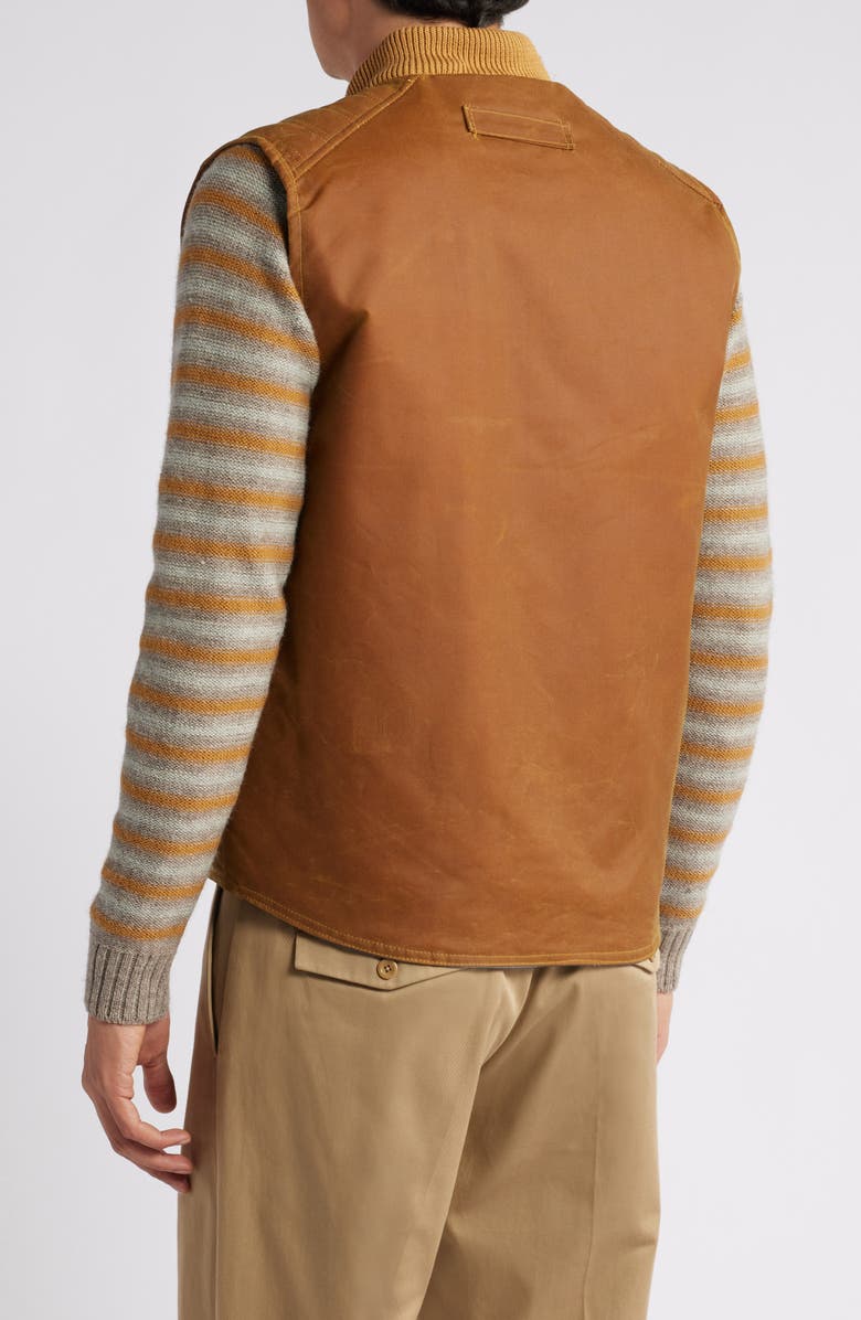 PEREGRINE Water Resistant Waxed Cotton Biker Vest | Nordstromrack