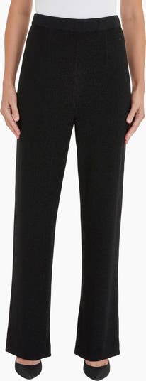 Misook Sparkle Pull-On Wide Leg Woven Pants | Nordstrom