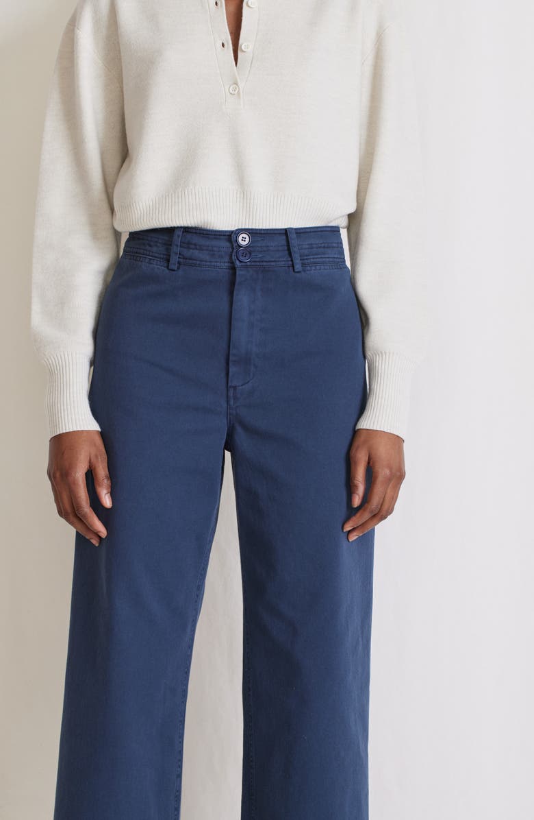 Apiece Apart Merida Organic Cotton Wide Leg Crop Pants | Nordstromrack