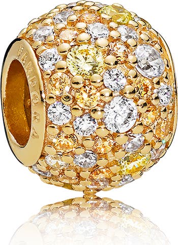 PANDORA Shine Golden Mix Pavé Charm | Nordstrom