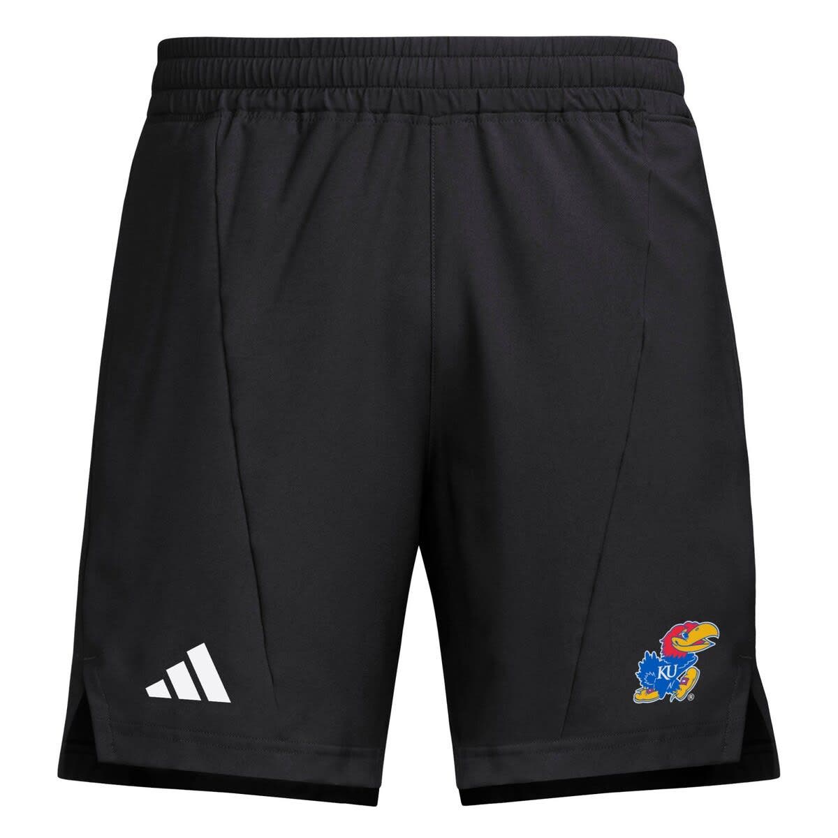 adidas Men's adidas Black Kansas Jayhawks Program Woven Training Shorts ...