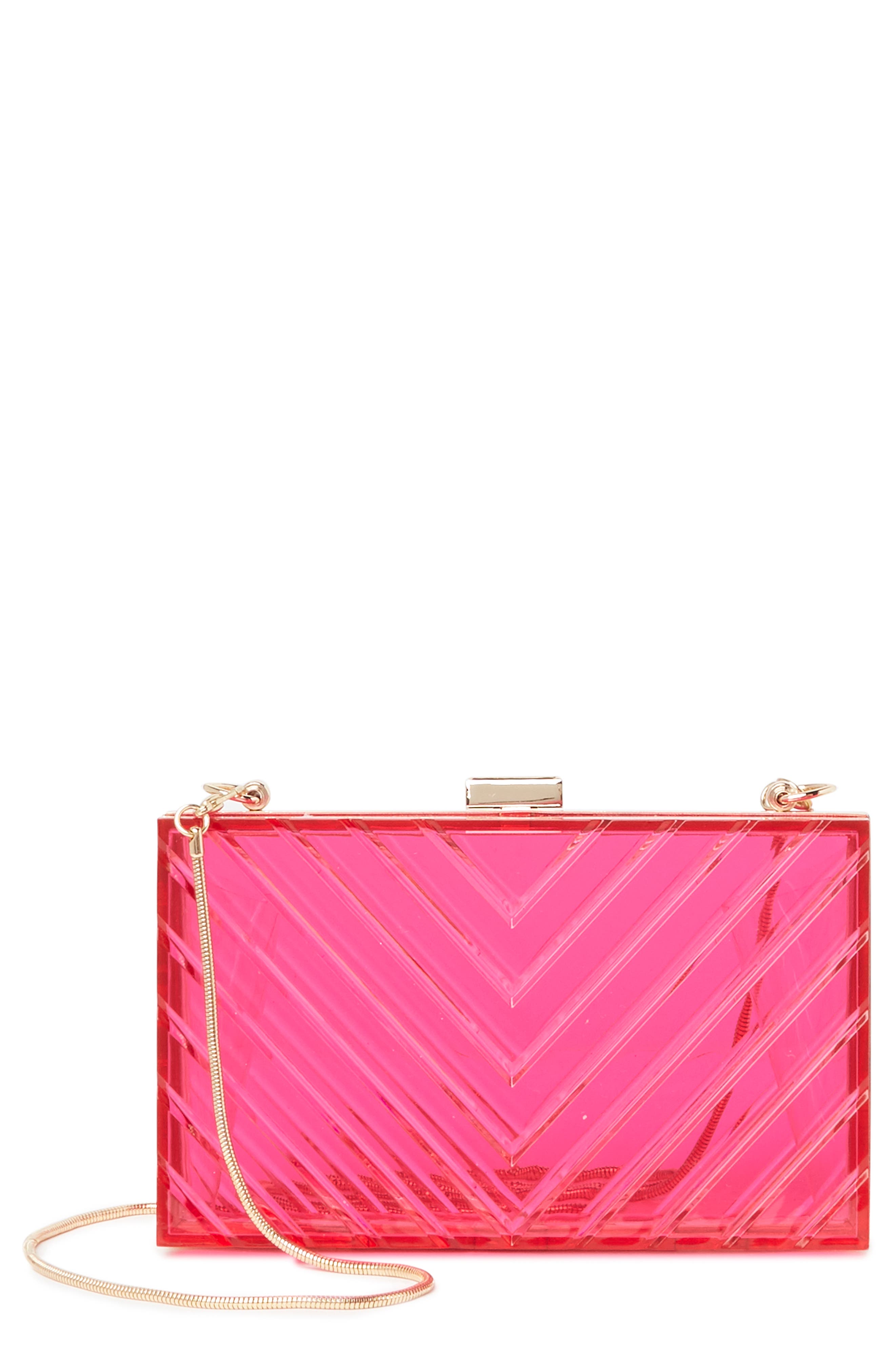 Iggy Transparent Chevron Evening Bag (Women) | Nordstromrack